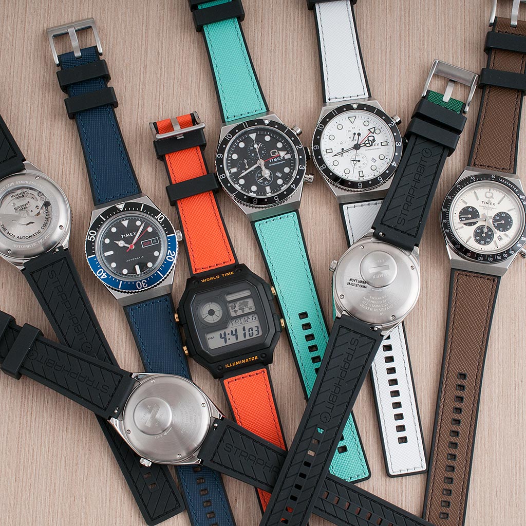 TQ18 Leather Hybrid Straps for Q Timex