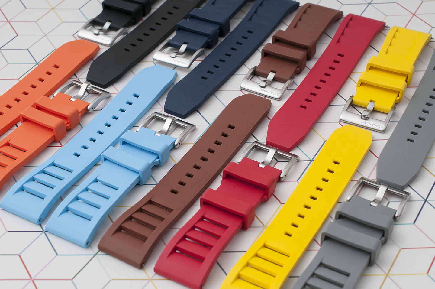 Vented FKM Rubber Quick Release Watch Straps – StrapHabit