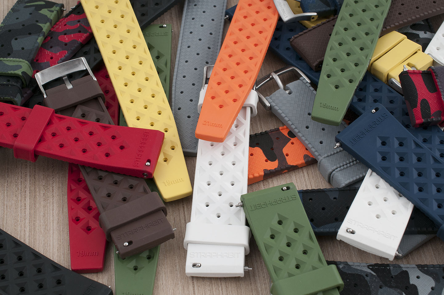 Tropical FKM Rubber Quick Release Watch Straps | StrapHabit Tropical FKM Rubber Quick Release Watch Straps | StrapHabit